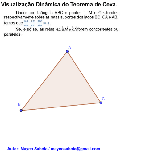 Teorema de Ceva – GeoGebra