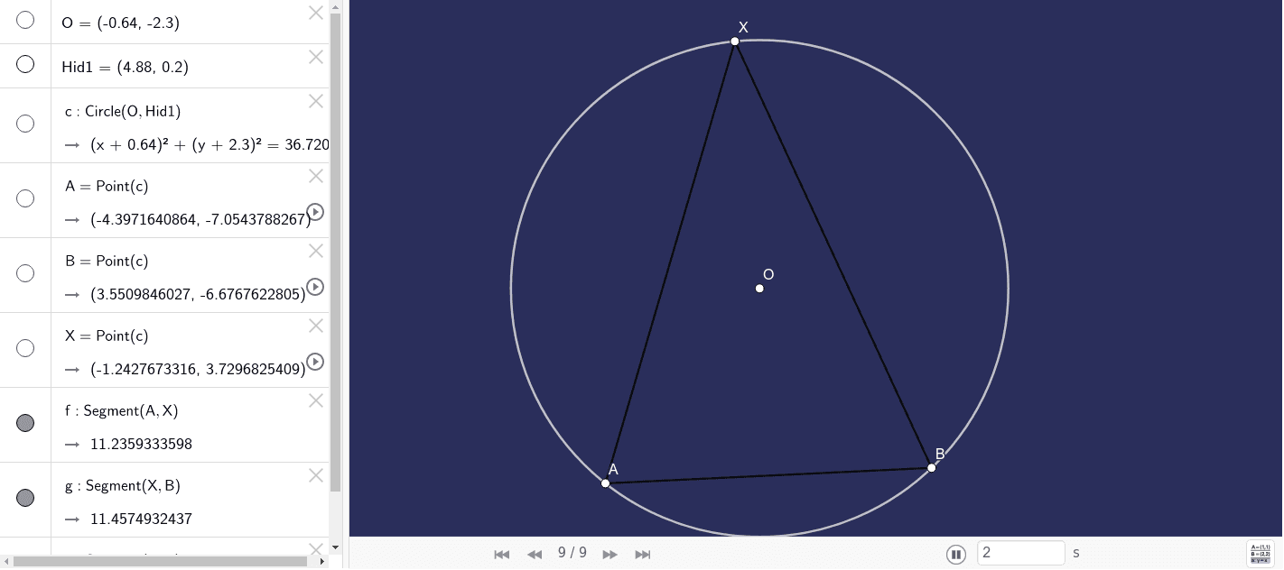 Plain Circle – GeoGebra