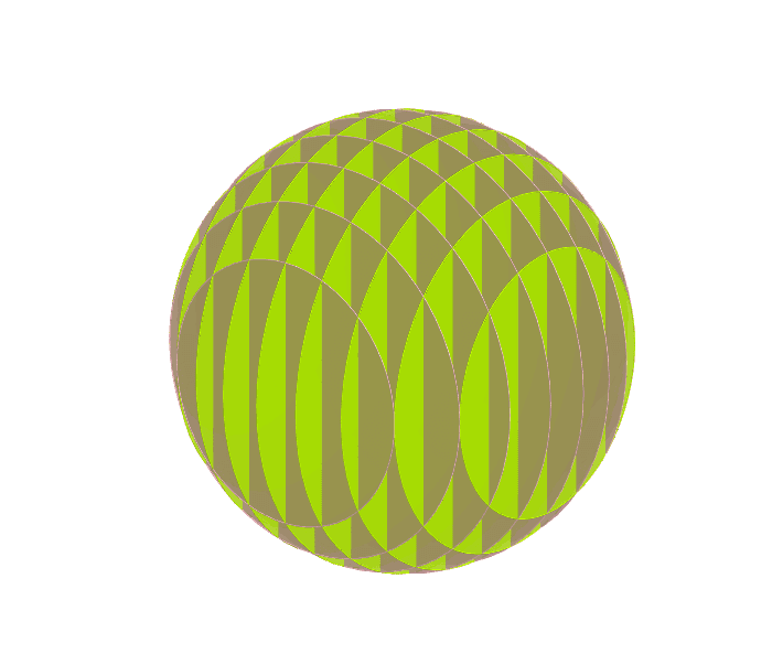 Sliceform of a Sphere – GeoGebra