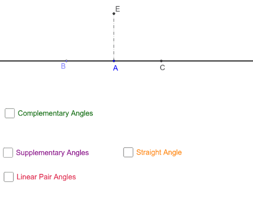 Complementary and Supplementary Angles – GeoGebra