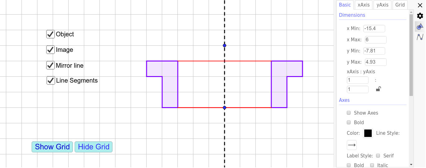 Reflections – GeoGebra