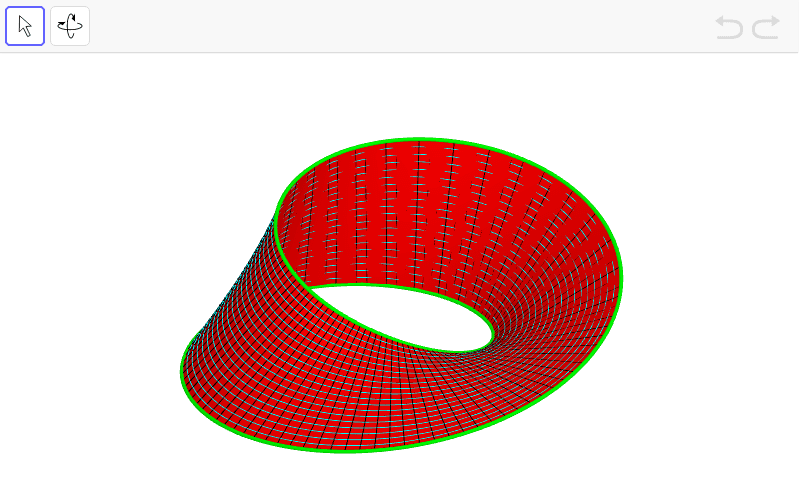 A Mobius Strip With Grid Lines – GeoGebra