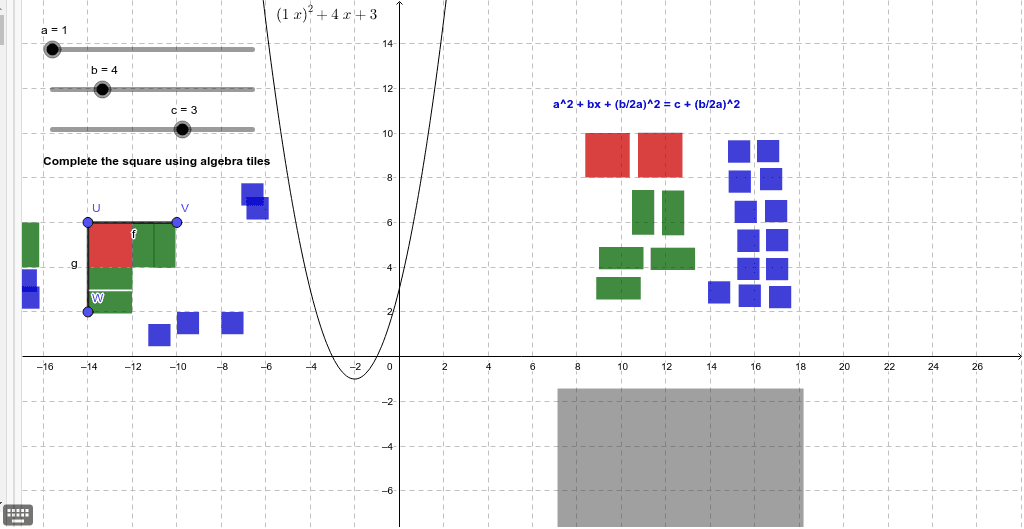 Completing the Square Demo – GeoGebra