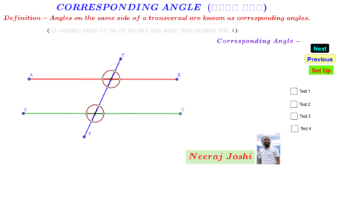 Corresponding Angle – GeoGebra