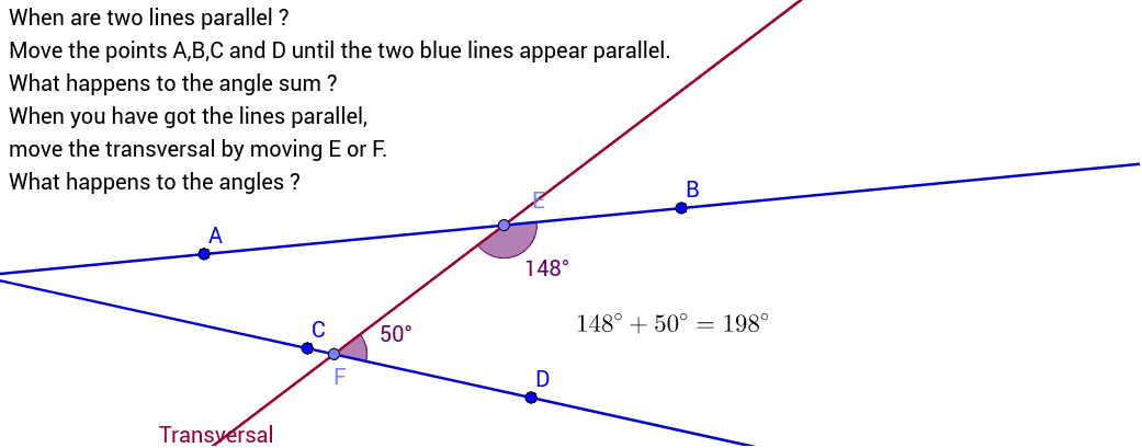 Definition Of Parallel Lines Properties Of Parallel Lines Cuemath