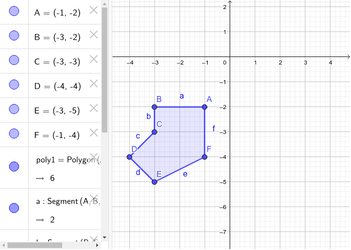 Translations in the Coordinate Plane – GeoGebra