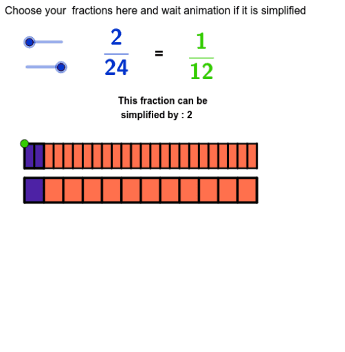 Simplifying Fractions – GeoGebra