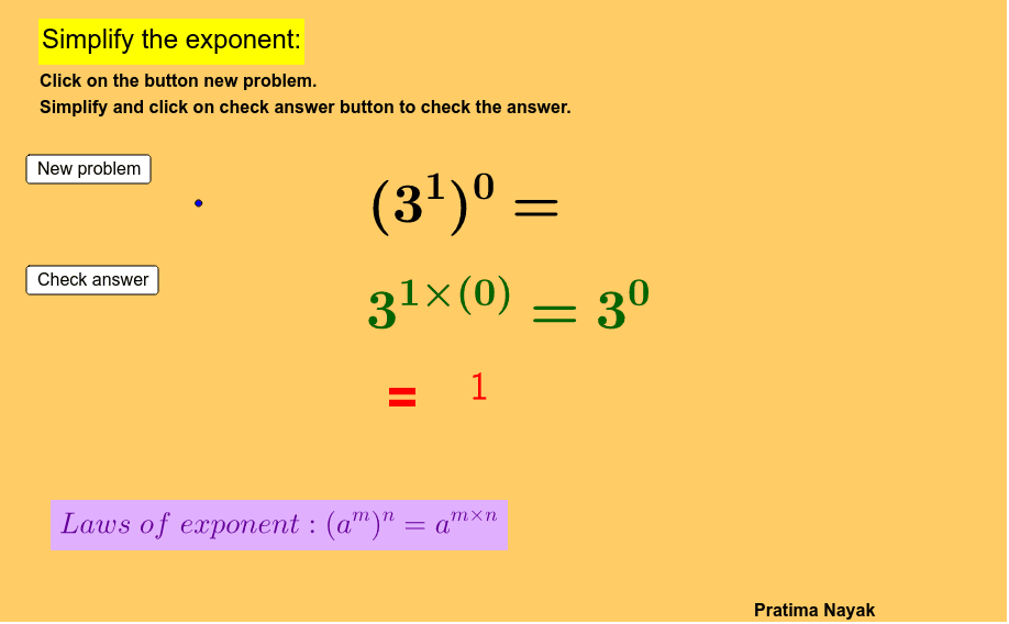 Law of exponents – GeoGebra