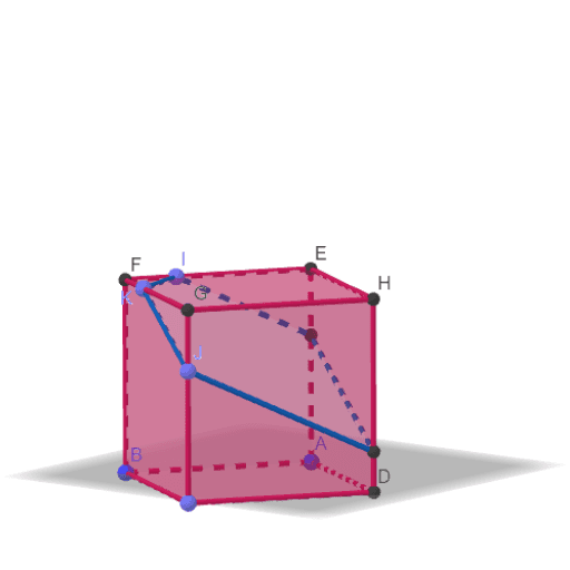 Section d'un cube par un plan – GeoGebra