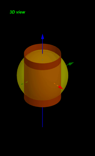 Classic napkin ring problem – GeoGebra