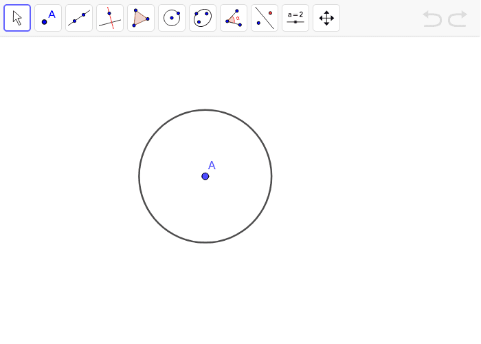 Square in a circle – GeoGebra