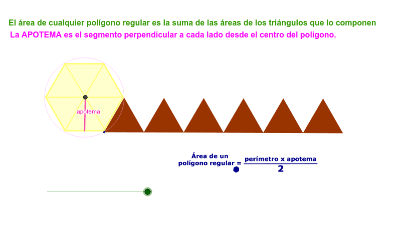 Área de un polígono regular – GeoGebra