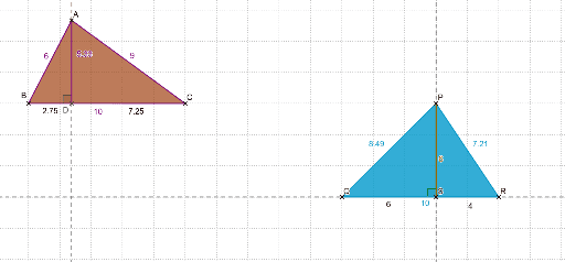 Form 2 - Finding area in a scalene triangle (u… – GeoGebra