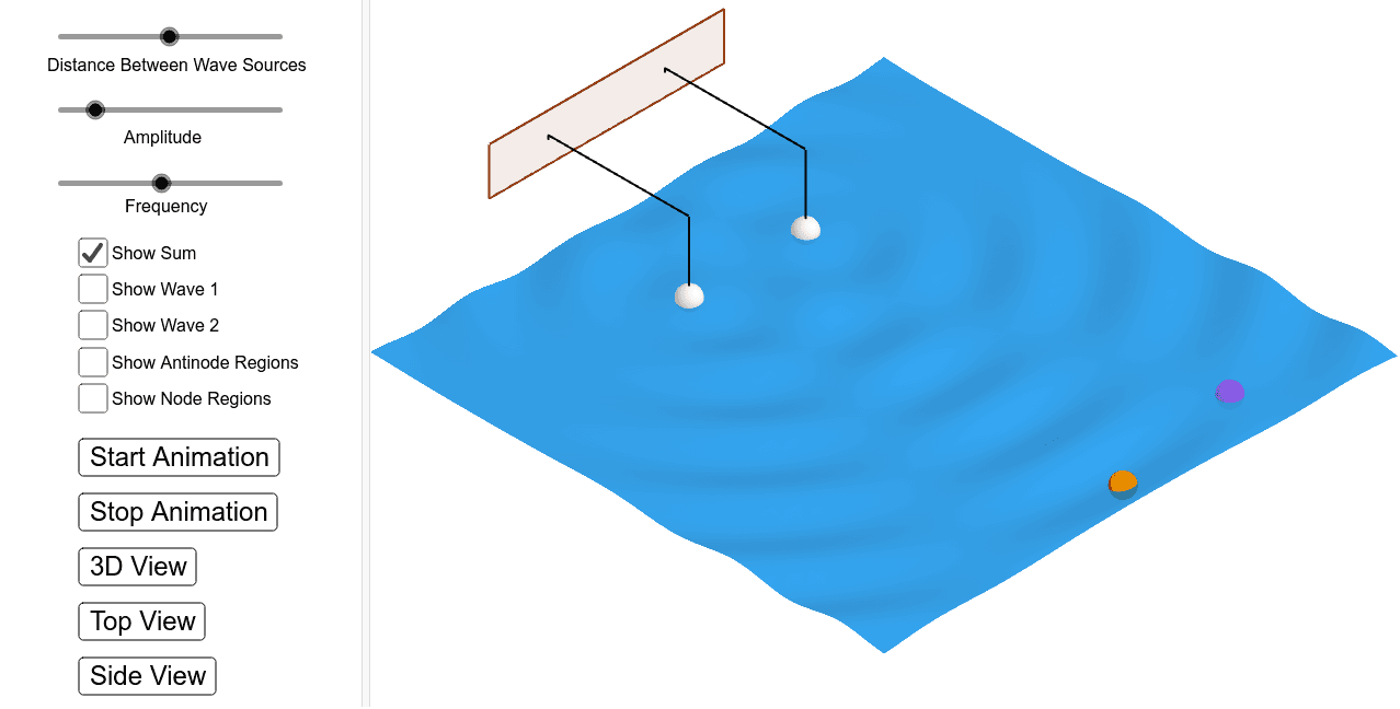 Wave Interference in 3D – GeoGebra