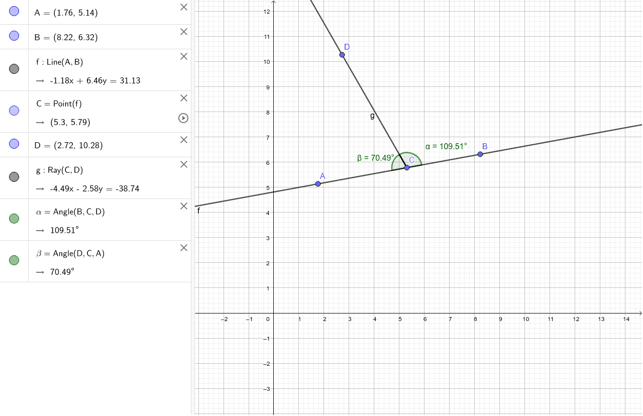 Linear Pair – GeoGebra