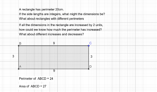 Interactive Rectangle (integers) – GeoGebra
