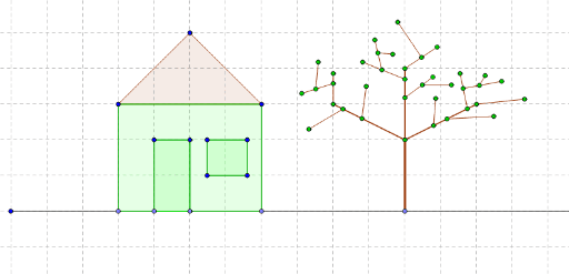 Haus mit Baum – GeoGebra