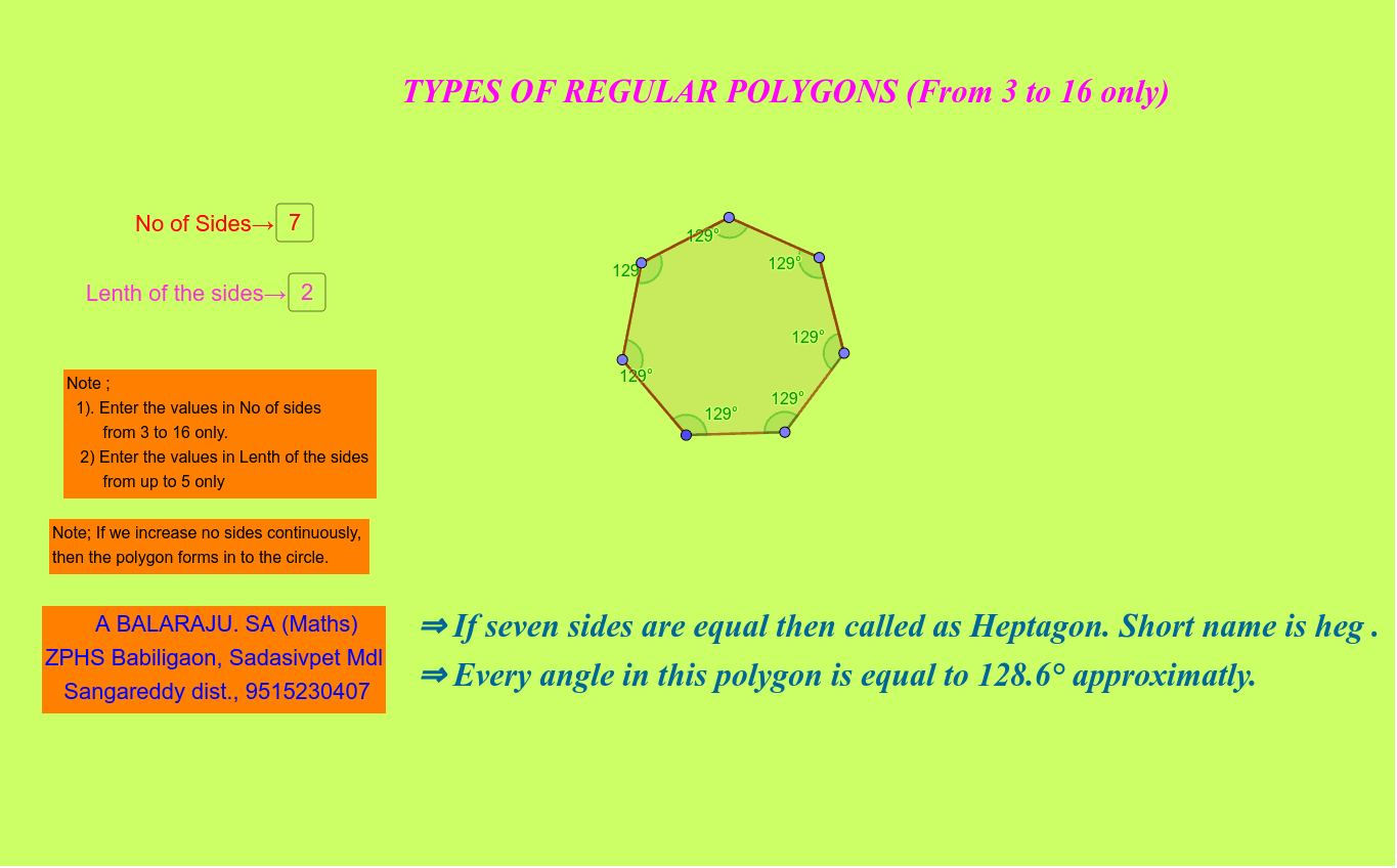 Types Of Regular Polygons