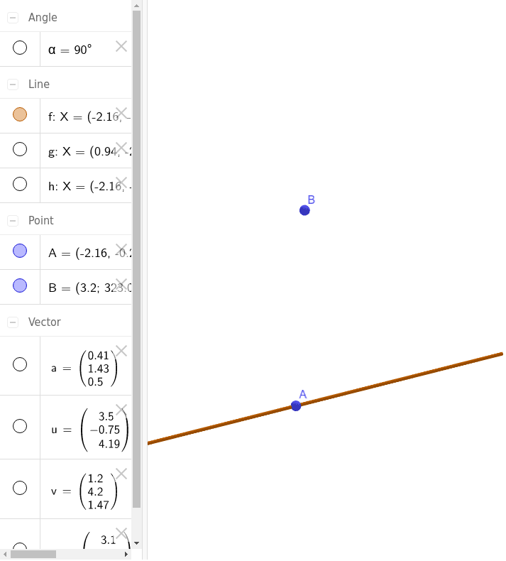 Distance from a point to a line – GeoGebra