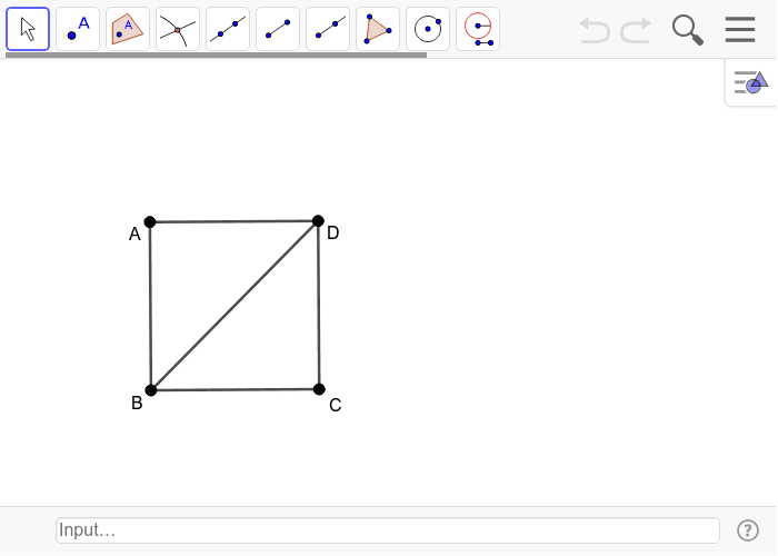 Trying to Circle a Square – GeoGebra