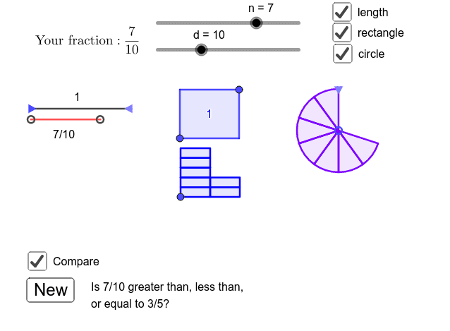 Fraction Visualizer – GeoGebra