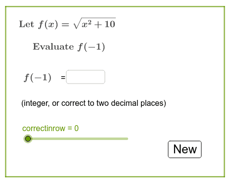 Function notation: Evaluate – GeoGebra