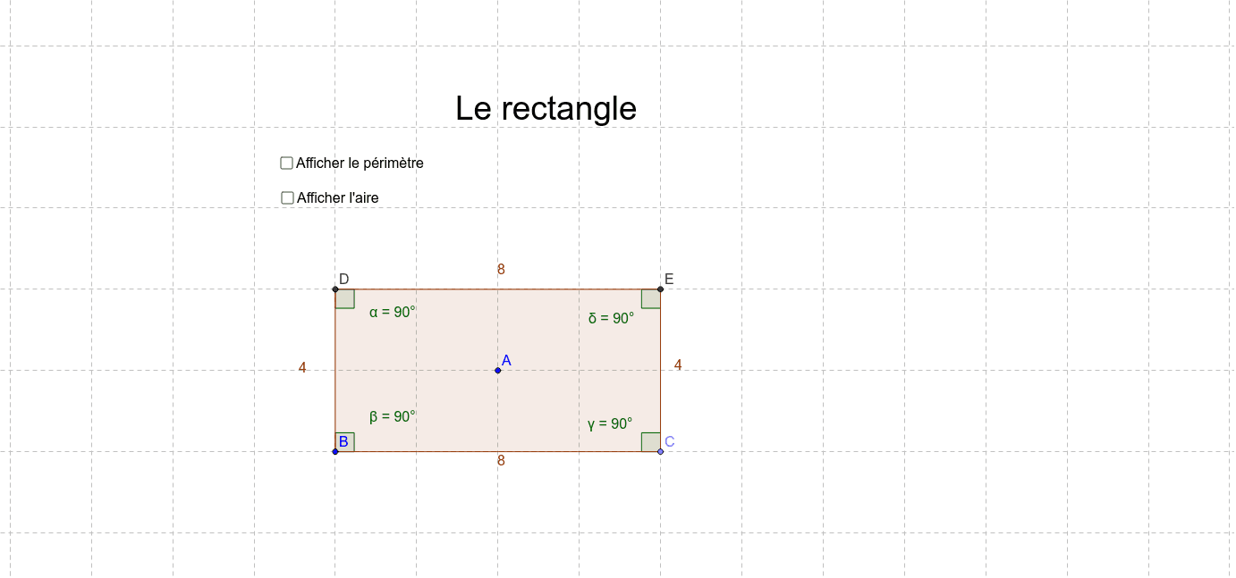 Le rectangle – GeoGebra