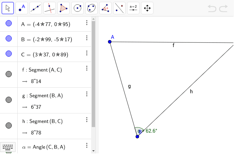 Angles in a Triangle – GeoGebra