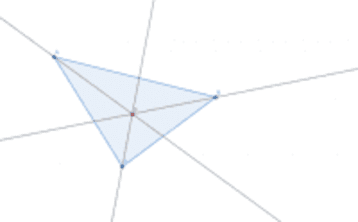 Contrucción del incentro de un triángulo – GeoGebra