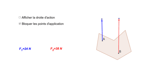 Equilibre solide soumis à 2 forces-CAP-LOYA – GeoGebra