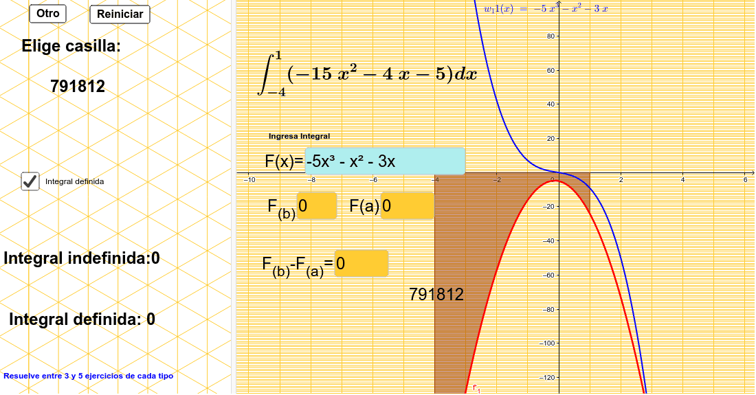Integrales simples – GeoGebra