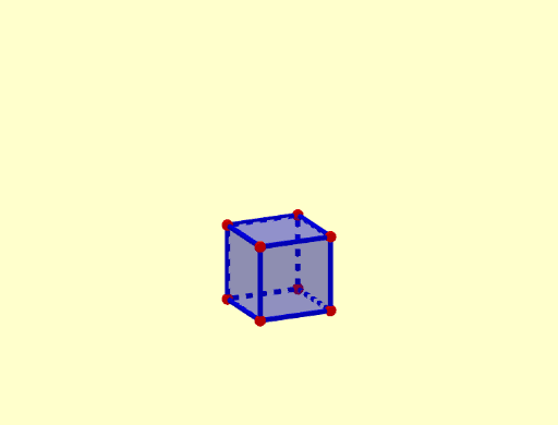 Hexaedro regular ( cubo ) - esferas inscrita y circunscrita. – GeoGebra