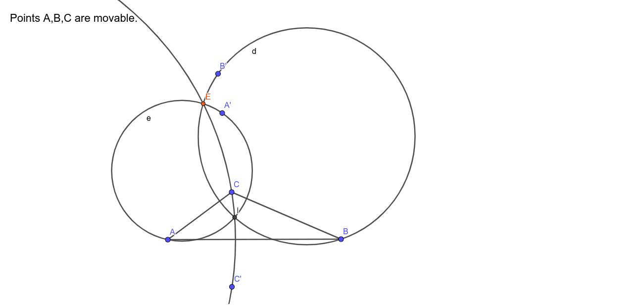 Intersecting circles – GeoGebra