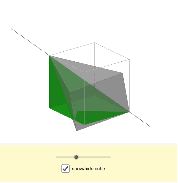 Dividing a cube by 3 – GeoGebra