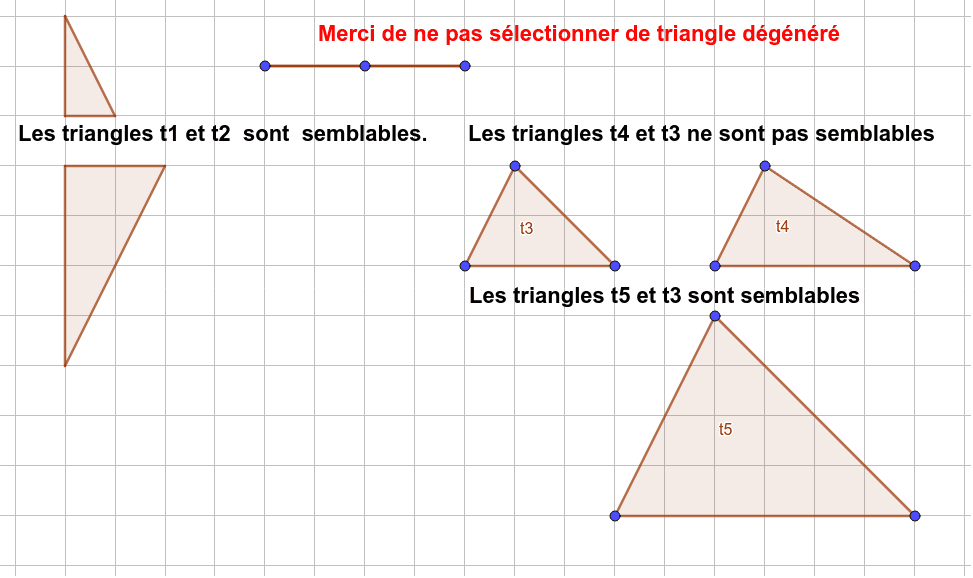 Essai Outil Triangles semblables – GeoGebra