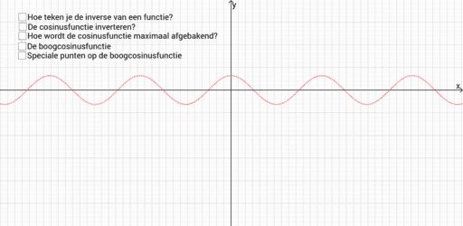 Boogcosinus construeren – GeoGebra