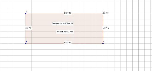 Perimeter and Area – GeoGebra