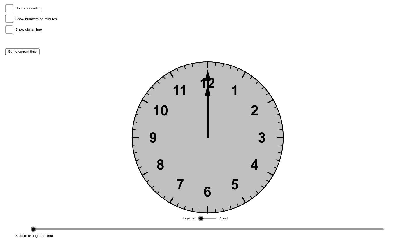 Separable Clock Geogebra