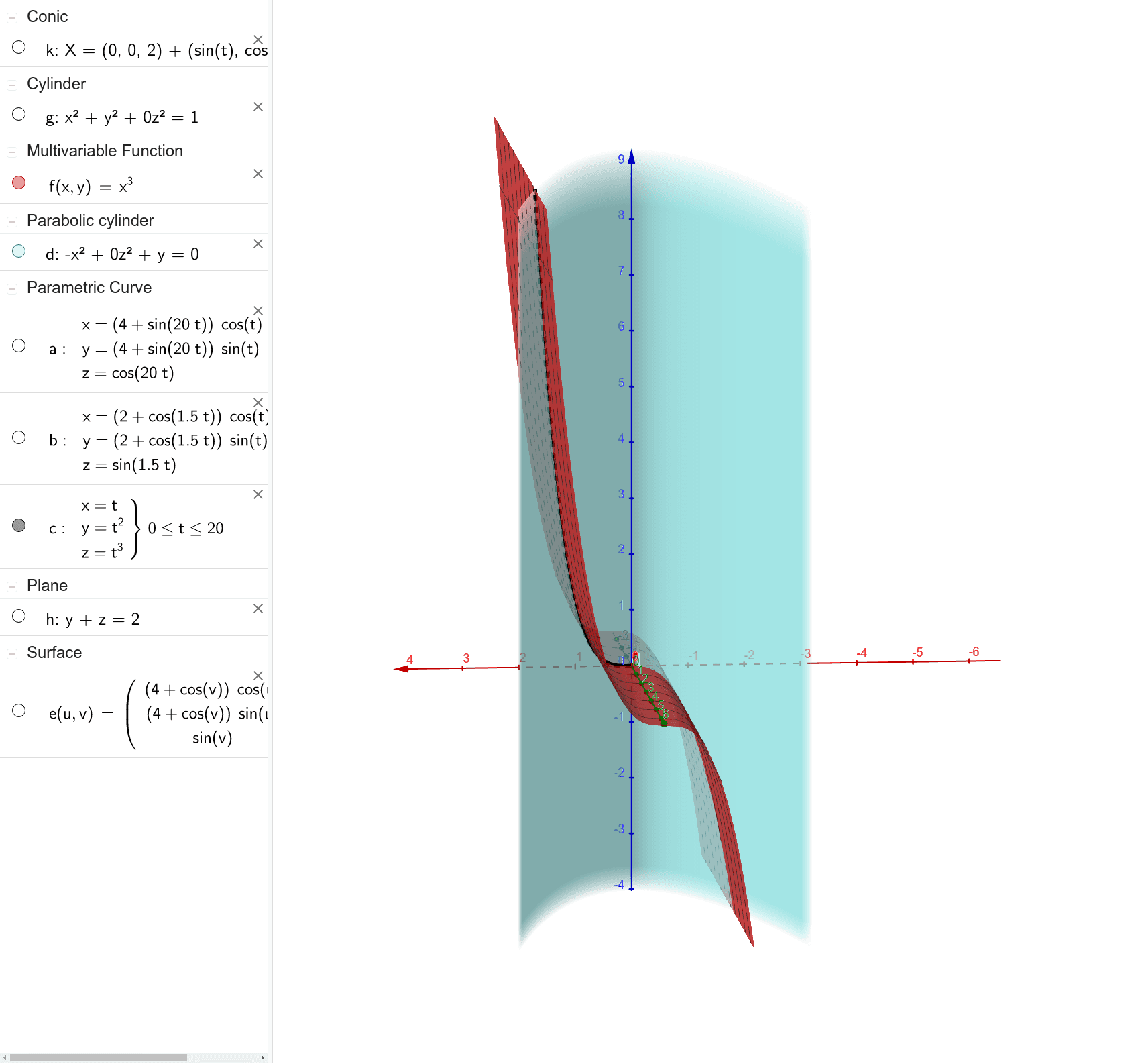 Space Curves GeoGebra space-curves-geogebra