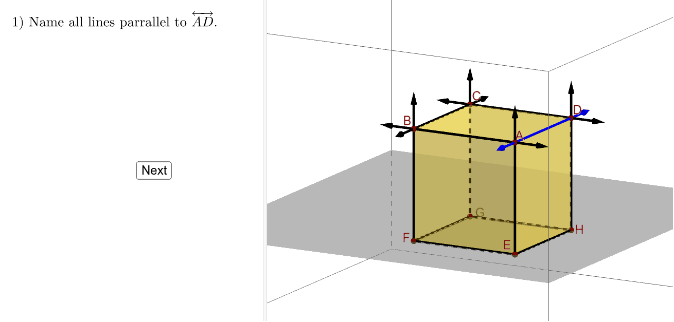 Skew Lines In A Cube