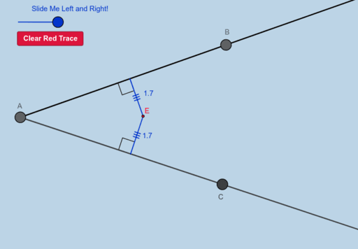 Equidistance Theorems - Angle Bisector – GeoGebra