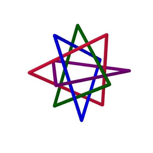 Four Interlocking Triangles – GeoGebra