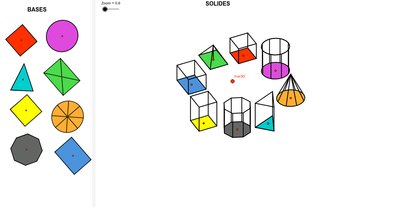 Solides et bases – GeoGebra