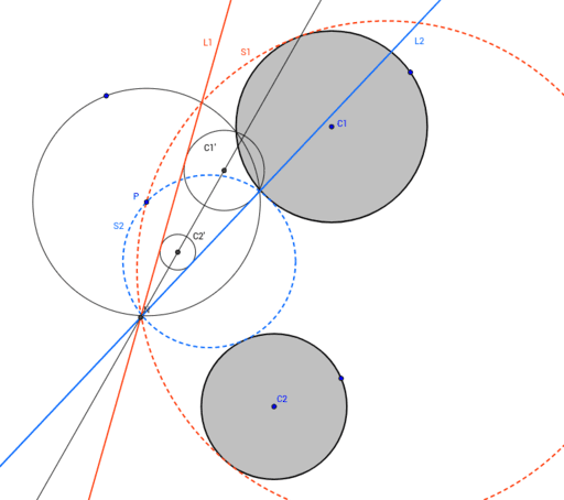 Apollonius Problem 7 CCP Inversion 12 – GeoGebra