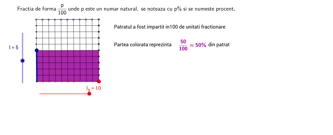 Procente – GeoGebra