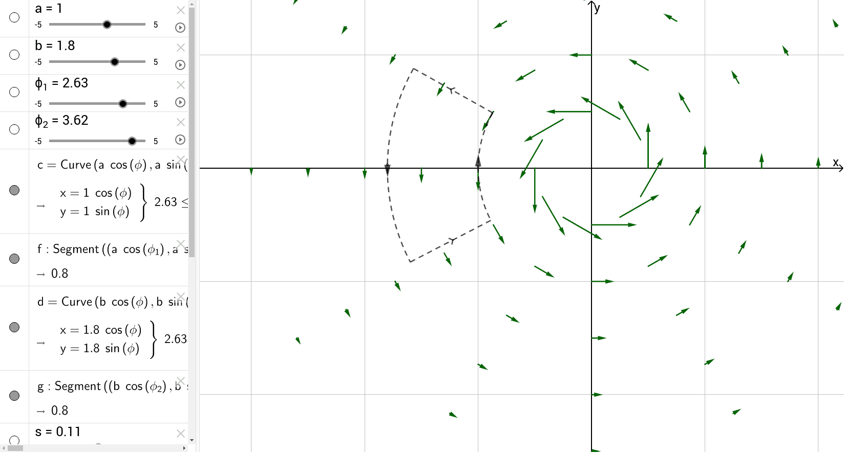 Ampere's Law Loop – GeoGebra