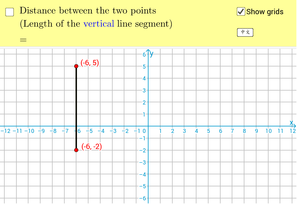 Length of Horizontal or Vertical Line Segments 水平或鉛垂線段的長度 – GeoGebra