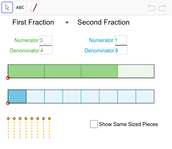 Dividing Fractions – GeoGebra