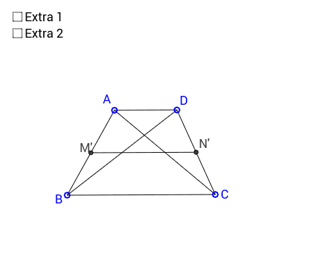 Midline in trapezoid – GeoGebra