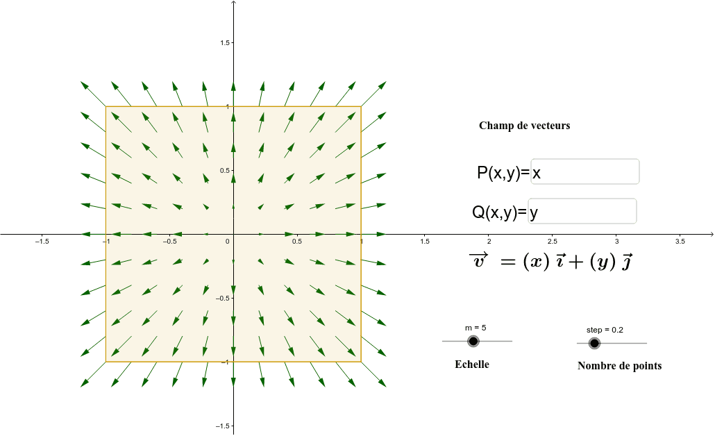Champ de vecteur – GeoGebra